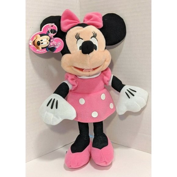 Disney | Toys | Disney Minnie Mouse Pink Plush Doll New Authentic Just ...